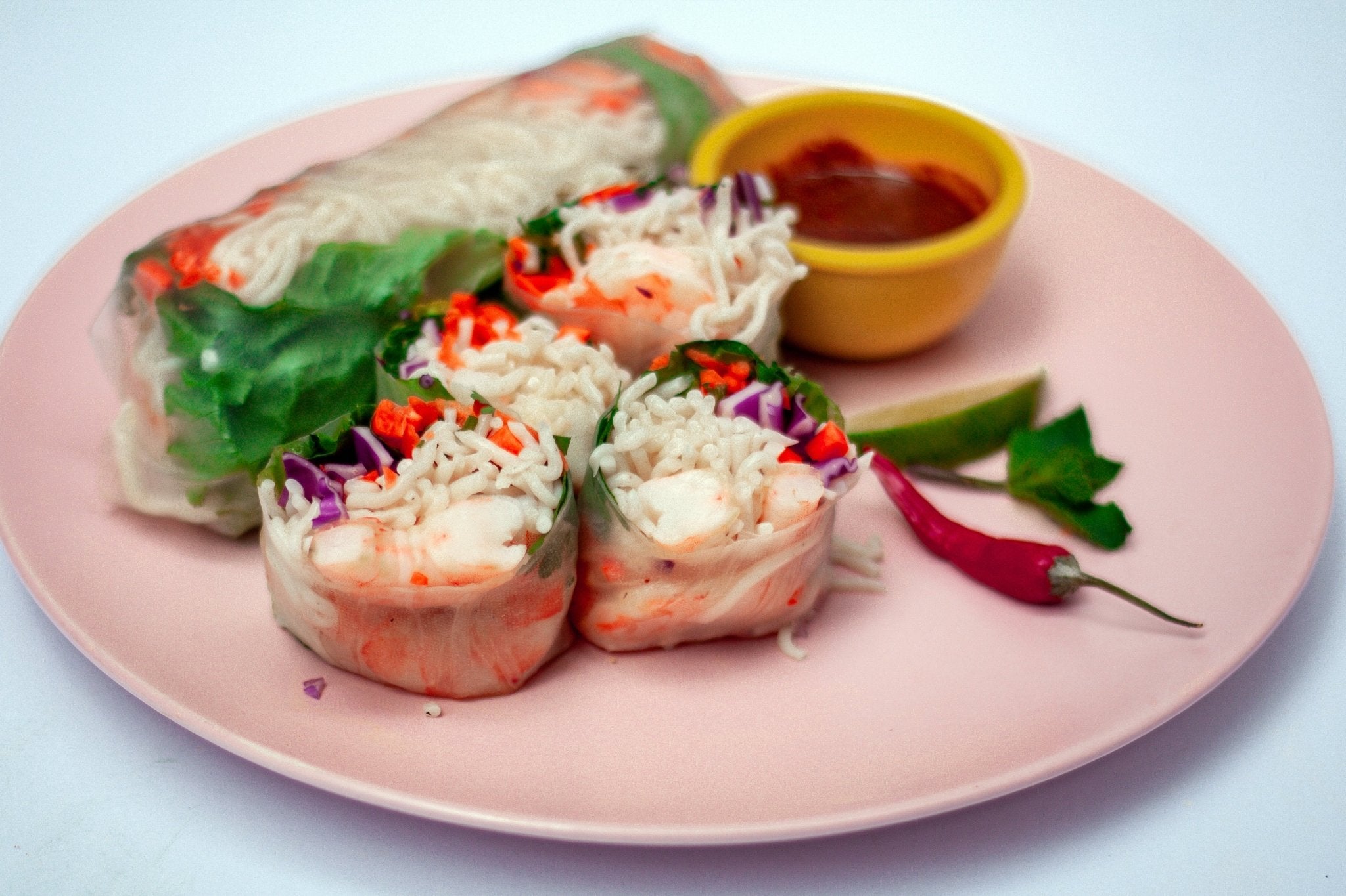 Shirataki Spring Rolls With Homemade Hoisin Sauce – Livivafoods.com
