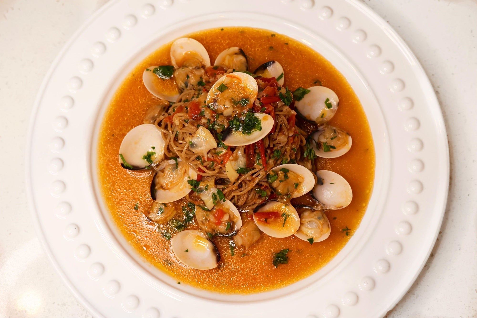 Spaghetti alla Vongole with Cherry Tomatoes – Livivafoods.com