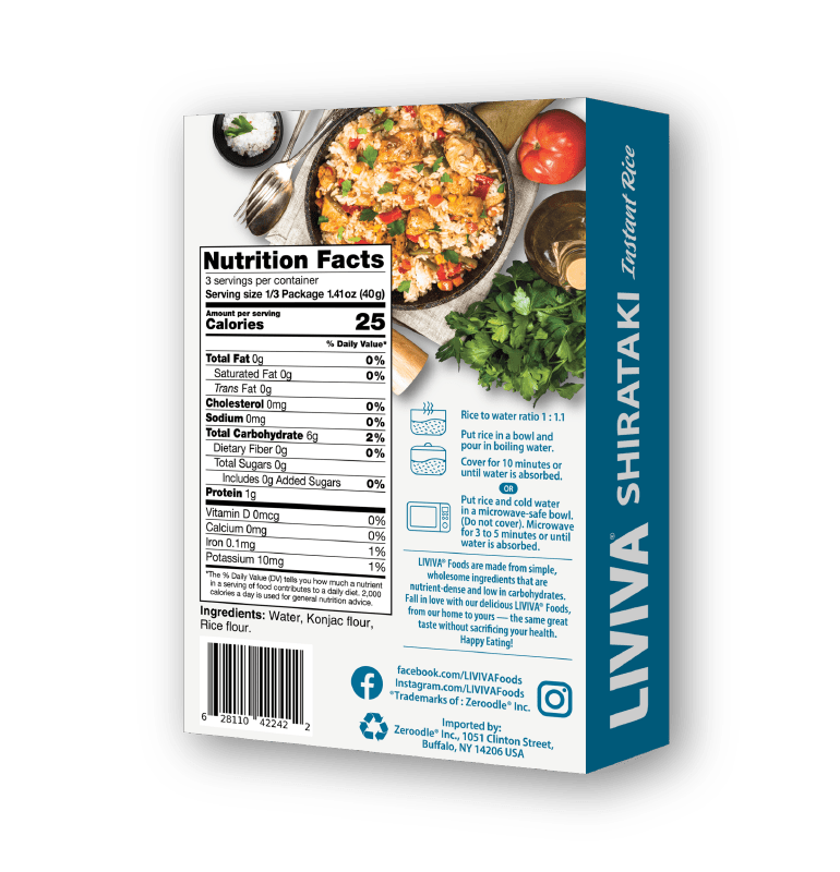 LIVIVA | Low Carb Diabetic-Friendly Pasta and Rice! – Livivafoods.com